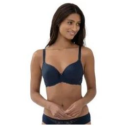 B&uuml;gel-BH Mey "Luxurious", Damen, Gr. 70, Cup F, blau (night blau), Obermaterial: 60% Polyamid, 31% Polyester, 9% Elasthan, BHs B&uuml;gel-BH, Zweifarbige Spitze, Ziertr&auml;ger verstellbar, Full-Cup