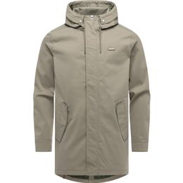Funktionsmantel Ragwear "Mr Smithem Twill YOUMODO", Herren, Gr. 4XL (60), helloliv, Obermaterial: 100% Polyester. Innenfutter: 100% Polyester, gerade Po-bedeckend, hoch geschlossener Ausschnitt, verstellbar abgesteppte Kante mit Druckknopf, M&auml;ntel, Funktioneller &Uuml;bergangsmantel mit Kapuze