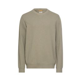 Sweatshirt Camel Active, Herren, Gr. L, beige (khaki), Sweatware, Obermaterial: 100% Baumwolle, unifarben, normal h&uuml;ftbedeckend, Rundhals, B&uuml;ndchen, Sweatshirts Sweatshirt, unifarben aus reiner Baumwoller