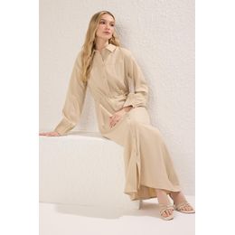 Langes, gerades Damen-Hijab-Kleid f&uuml;r Freizeit und Alltag