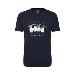 Mountain Warehouse - "Great British Weather" T-Shirt f&uuml;r Herren/Damen Unisex (Marine)