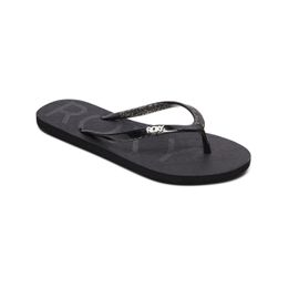Sandale Roxy "Viva Sparkle", Damen, Gr. 11(42), schwarz, Obermaterial:Obermaterial: 98% Synthetikmaterial, 2% Metall / Futter: 100% Synthetikmaterial / Au&szlig;ensohle: 100% Moosgummi;, Schuhe Sandale
