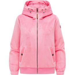 Fleecejacke Ragwear "Cousy Short Bonded", Damen, Gr. L (40), pink, Obermaterial: 91% Polyester, 9% Elasthan, Innenfutter: 94% Polyester, 6% Elasthan, gerade h&uuml;ftbedeckend, hoch geschlossener Ausschnitt, &Auml;rmel ohne &Auml;rmelschlitz elastischer Bund mit innenliegendem Gummizug, Jacken Fleecejacke, &Uuml;bergangsjacke mit kuscheligem Teddyfell-Innenfutter