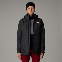 3-in-1-Funktionsjacke The North Face "HIKESTELLER TRICLIMATE", Damen, Gr. M, schwarz (tnf schwarz, tnf schwarz, npf), Obermaterial: 89% Nylon, 11% Polyester, hoch geschlossener Ausschnitt, Jacken, winddicht, wasserdicht, atmungsaktiv, schnell trocknend