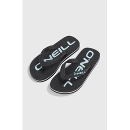 O`Neill Zehentrenner O'NEILL "PROFILE LOGO SANDALS", M&auml;dchen, Gr. 32, schwarz (schwarz out), Synthetik, Schuhe Zehentrenner
