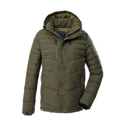 G.I.G.A. by Killtec Steppjacke "GW 69 MN QLTD JCKT", Herren, Gr. L, gr&uuml;n (olivgr&uuml;n), Obermaterial: 88% Polyester, 12% Baumwolle.Futter: 100% Polyester.F&uuml;llung: 100% Polyester, G.I.G.A. DX BY KILLTEC, Jacken Steppjacke, Wasserabweisende Herrenjacke, 8.000 mm Wassers&auml;ule, abnehmbare Kapuze