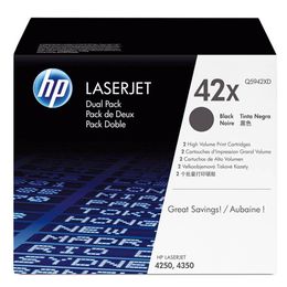 HP Laserjet Toner Doppelpack Q5942XD black - reduziert