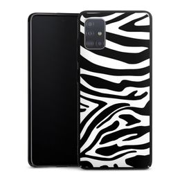 DeinDesign Galaxy A51 Handy Hard Case Schutzh&uuml;lle schwarz Smartphone Backcover Animal Look Zebra Animal Print Hard Case