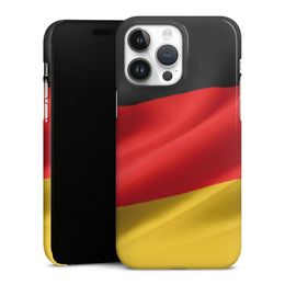 DeinDesign iPhone 14 Pro Max Handy Premium Case Smartphone Handyh&uuml;lle Schutzh&uuml;lle gl&auml;nzend Germany Flags Flag Premium Case