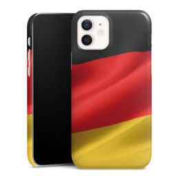 DeinDesign iPhone 12 Handy Premium Case Smartphone Handyh&uuml;lle Schutzh&uuml;lle gl&auml;nzend Germany Flags Flag Premium Case