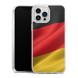 DeinDesign iPhone 13 Pro Max Handy Silikon H&uuml;lle Case transparent Handyh&uuml;lle Germany Flags Flag Silikon Case