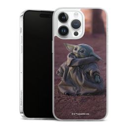 DeinDesign iPhone 14 Pro Max Handy Slim Case Silikon Handyh&uuml;lle transparent H&uuml;lle extra d&uuml;nn The Child Star Wars Baby Yoda Silikon Slim Case