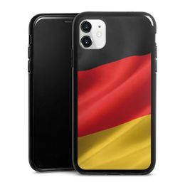 DeinDesign iPhone 11 Handy Silikon H&uuml;lle Case schwarz Handyh&uuml;lle Germany Flags Flag