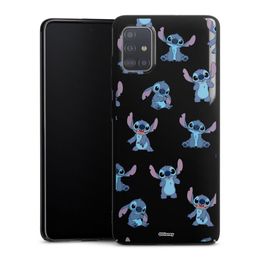 DeinDesign Galaxy A51 Handy Hard Case Schutzh&uuml;lle schwarz Smartphone Backcover Lilo & Stitch Disney Official Licensed Product Hard Case