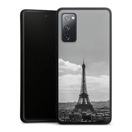 DeinDesign Galaxy S20 FE 5G Handy Premium Silikon H&uuml;lle Handyh&uuml;lle schwarz Case Eiffeltour Paris France Silikon Premium Case