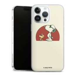 DeinDesign iPhone 14 Pro Max Handy Slim Case Silikon Handyh&uuml;lle transparent H&uuml;lle extra d&uuml;nn Snoopy Official Licensed Product Kindheit Silikon Slim Case