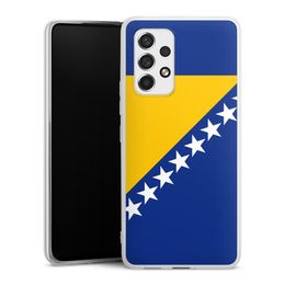 DeinDesign Galaxy A53 5G Handy Silikon H&uuml;lle Case transparent Handyh&uuml;lle Bosnia Flag Silikon Case
