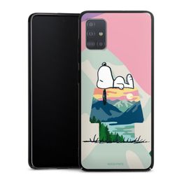 DeinDesign Galaxy A51 Handy Hard Case Schutzh&uuml;lle schwarz Smartphone Backcover Official Licensed Product Peanuts Snoopy Hard Case