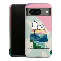 DeinDesign Google Pixel 8 Handy Panzer Handyh&uuml;lle robuste Outdoor H&uuml;lle Schutzh&uuml;lle gl&auml;nzend Official Licensed Product Peanuts Snoopy Tough Case