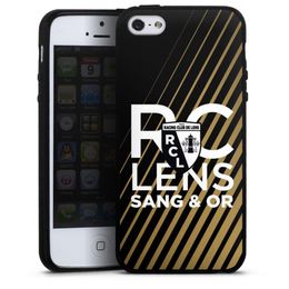 DeinDesign iPhone SE (2016-2019) Handy Silikon H&uuml;lle Case schwarz Handyh&uuml;lle Rcl Rc Lens Racing Club De Lens