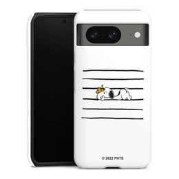 DeinDesign Google Pixel 8 Handy Panzer Handyh&uuml;lle robuste Outdoor H&uuml;lle Schutzh&uuml;lle gl&auml;nzend Snoopy Dog Peanuts Tough Case
