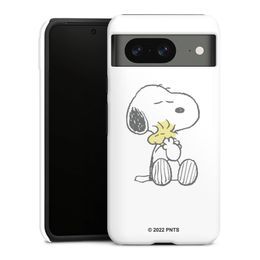 DeinDesign Google Pixel 8 Handy Panzer Handyh&uuml;lle robuste Outdoor H&uuml;lle Schutzh&uuml;lle gl&auml;nzend Snoopy Love Peanuts Tough Case