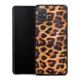 DeinDesign Galaxy A51 Handy Hard Case Schutzh&uuml;lle schwarz Smartphone Backcover Animal Print Leopard Fur Hard Case