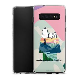 DeinDesign Galaxy S10 Plus Handy Silikon H&uuml;lle Case transparent Handyh&uuml;lle Official Licensed Product Peanuts Snoopy Silikon Case