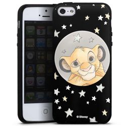 DeinDesign iPhone SE (2016-2019) Handy Silikon H&uuml;lle Case schwarz Handyh&uuml;lle Simba Lion King Disney
