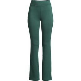 LANDS' END Serious Sweats Bootcut-Hose, Damen,  Gr&uuml;n, Elasthan/Baumwoll-Mischung/Polyester-Mischung, by Lands' End