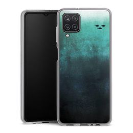 DeinDesign Galaxy A12 Handy Silikon H&uuml;lle Case transparent Handyh&uuml;lle Turquoise Water Fish Silikon Case