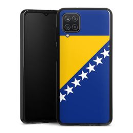 DeinDesign Galaxy A12 Handy Silikon H&uuml;lle Case schwarz Handyh&uuml;lle Flag Bosnia