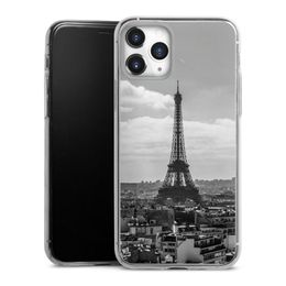 DeinDesign iPhone 11 Pro Handy Slim Case Silikon Handyh&uuml;lle transparent H&uuml;lle extra d&uuml;nn Eiffeltour Paris France Silikon Slim Case