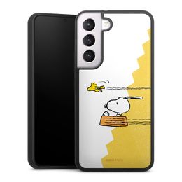 DeinDesign Galaxy S22 Handy Gallery Case Handyh&uuml;lle 9H Geh&auml;rtetes Glas R&uuml;ckseite H&uuml;lle Snoopy Peanuts Children Gallery Case