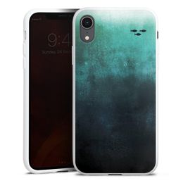 DeinDesign iPhone Xr Handy Silikon H&uuml;lle Case wei&szlig; Handyh&uuml;lle Turquoise Water Fish Silikon Case