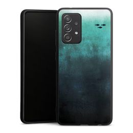 DeinDesign Galaxy A52s 5G Handy Premium Silikon H&uuml;lle Handyh&uuml;lle schwarz Case Turquoise Water Fish Silikon Premium Case