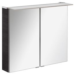 Spiegelschrank B.Perfekt mit LED 2-t&uuml;rig Dunkelbraun