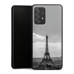 DeinDesign Galaxy A52s 5G Handy Premium Silikon H&uuml;lle Handyh&uuml;lle schwarz Case France Paris Eiffeltour Silikon Premium Case