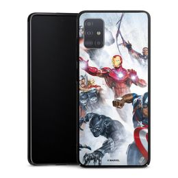 DeinDesign Galaxy A51 Handy Hard Case Schutzh&uuml;lle schwarz Smartphone Backcover Marvel Avengers Official Licensed Product Hard Case