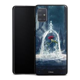 DeinDesign Galaxy A51 Handy Hard Case Schutzh&uuml;lle schwarz Smartphone Backcover Rose The Beauty And The Beast Disney Princess Hard Case