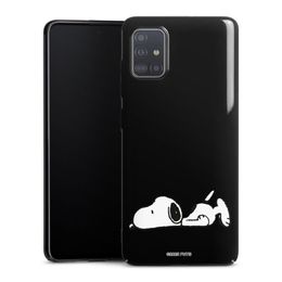DeinDesign Galaxy A51 Handy Hard Case Schutzh&uuml;lle schwarz Smartphone Backcover Official Licensed Product Snoopy Peanuts Hard Case