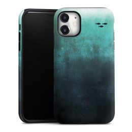 DeinDesign iPhone 11 Handy Panzer Handyh&uuml;lle robuste Outdoor H&uuml;lle Schutzh&uuml;lle matt Turquoise Water Fish Tough Case