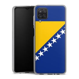 DeinDesign Galaxy A12 Handy Silikon H&uuml;lle Case transparent Handyh&uuml;lle Bosnia Flag Silikon Case
