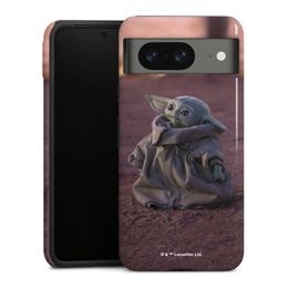 DeinDesign Google Pixel 8 Handy Panzer Handyh&uuml;lle robuste Outdoor H&uuml;lle Schutzh&uuml;lle gl&auml;nzend The Child Star Wars Baby Yoda Tough Case