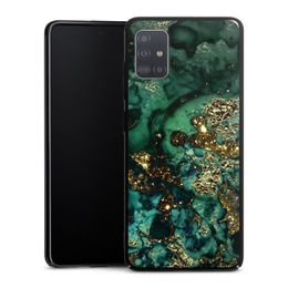 DeinDesign Galaxy A51 Handy Hard Case Schutzh&uuml;lle schwarz Smartphone Backcover Muster Glitzer Marble Hard Case