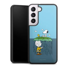 DeinDesign Galaxy S22 Handy Gallery Case Handyh&uuml;lle 9H Geh&auml;rtetes Glas R&uuml;ckseite H&uuml;lle Peanuts Children Snoopy Gallery Case