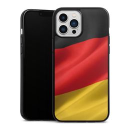 DeinDesign iPhone 13 Pro Max Handy Silikon H&uuml;lle Case schwarz Handyh&uuml;lle Germany Flags Flag