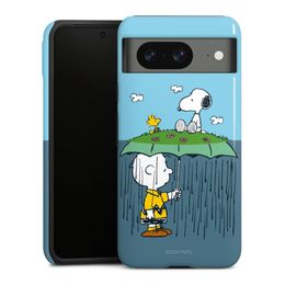 DeinDesign Google Pixel 8 Handy Panzer Handyh&uuml;lle robuste Outdoor H&uuml;lle Schutzh&uuml;lle gl&auml;nzend Peanuts Children Snoopy Tough Case