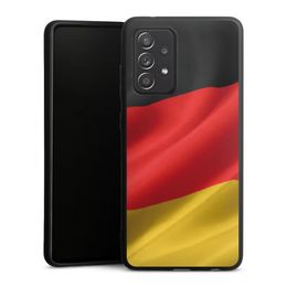 DeinDesign Galaxy A52s 5G Handy Premium Silikon H&uuml;lle Handyh&uuml;lle schwarz Case Germany Flags Flag Silikon Premium Case