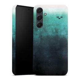 DeinDesign Galaxy A55 5G Handy Premium Case Smartphone Handyh&uuml;lle Schutzh&uuml;lle gl&auml;nzend Turquoise Water Fish Premium Case